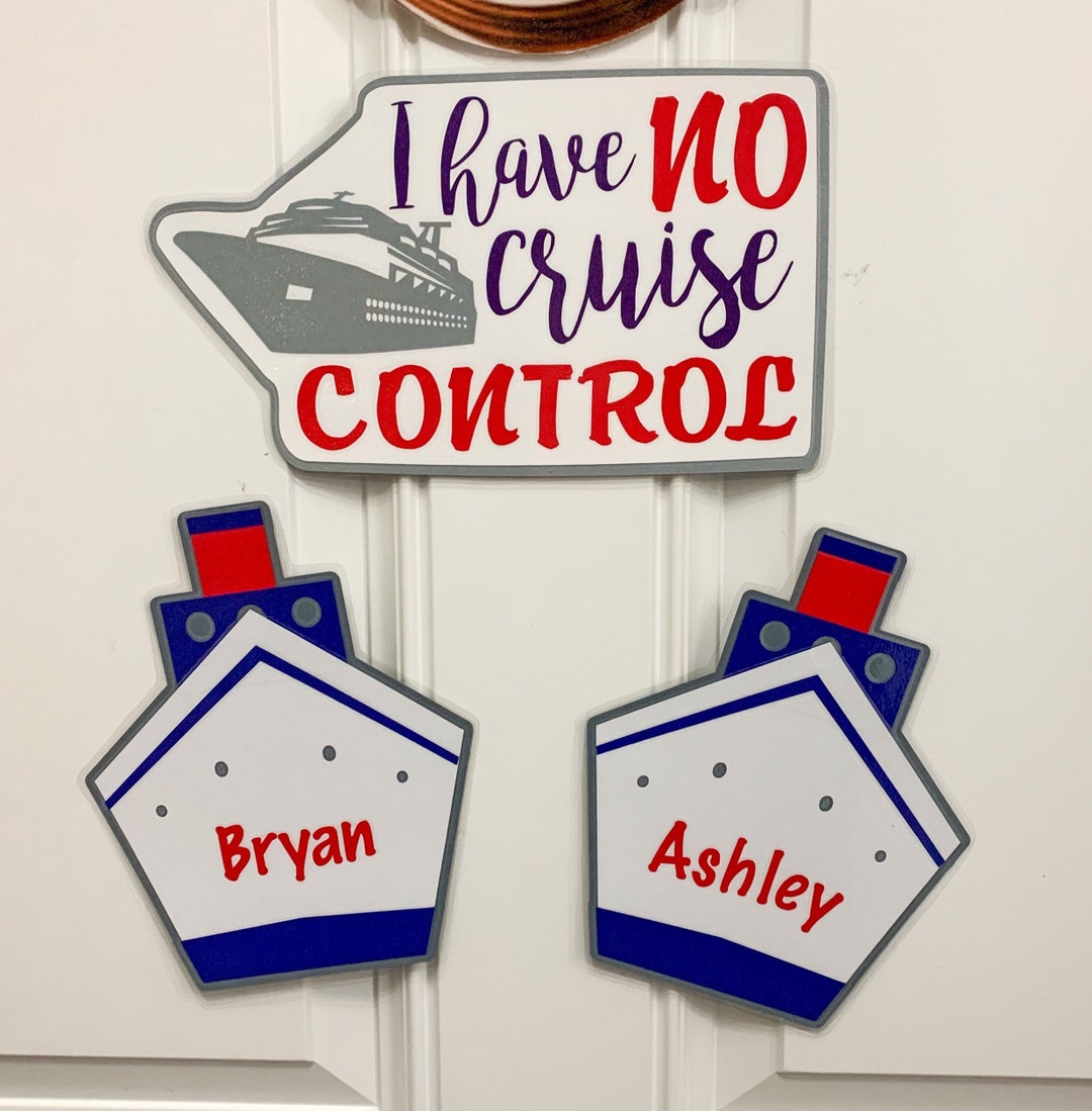 3 Piece Set I Have No Cruise Control Sign and Personalized Boats ...