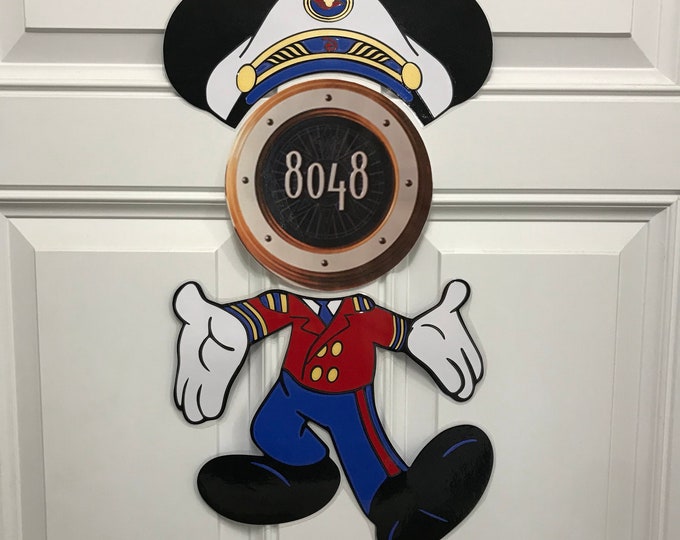 Captain Mickey Disney Cruise Body Part Stateroom Door Magnets | Etsy