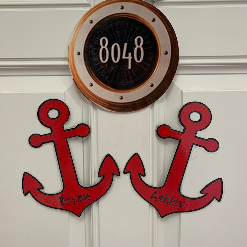 One Personalized Anchor Magnet for Your Stateroom Door Decoration ...
