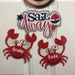 3 Piece Set Sail Away Sign and Personalized Crabs Magnets for Your ...