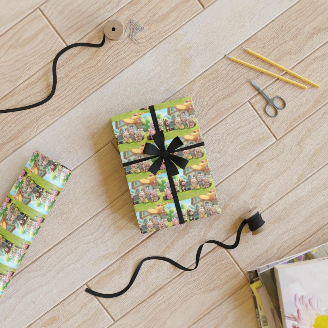 Labubu Gift Wrapping Paper Rolls, 1pc - Etsy