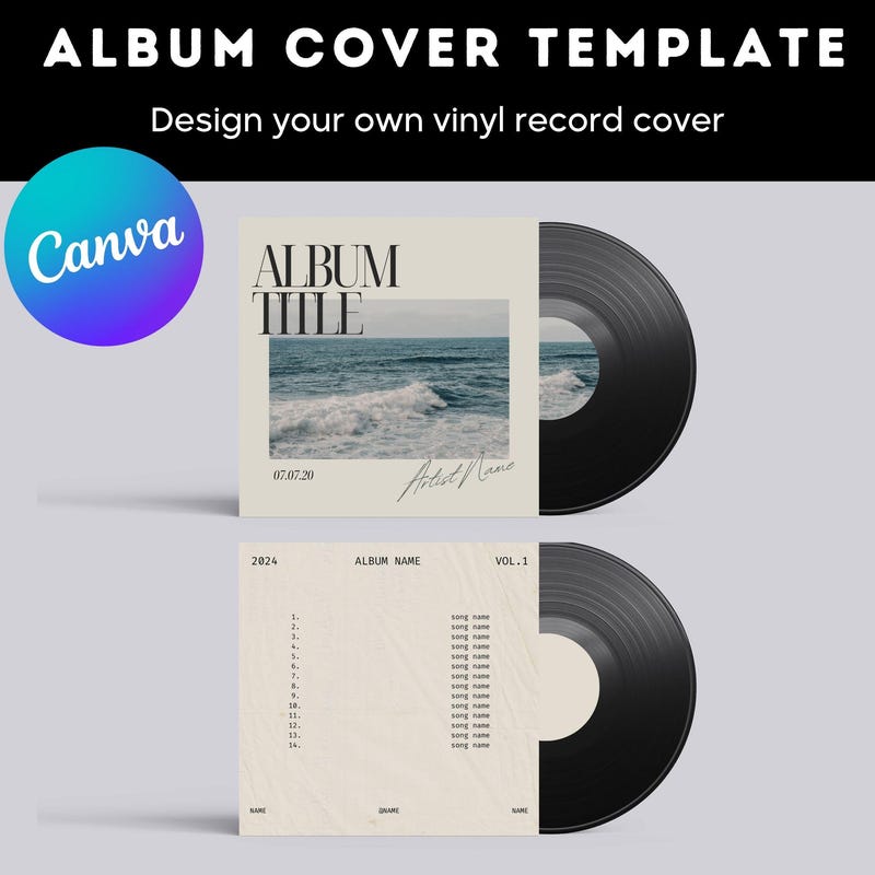 Vinyl Record Label - Etsy