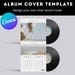 Vintage Vinyl Record Cover Template | Customizable 12-inch Vinyl Album ...