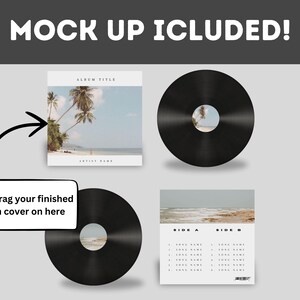 Vintage Vinyl Record Cover Template | Customizable 12-inch Vinyl Album ...