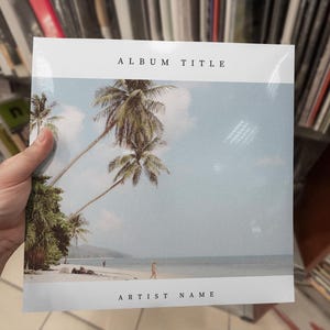 Vintage Vinyl Record Cover Template | Customizable 12-inch Vinyl Album ...