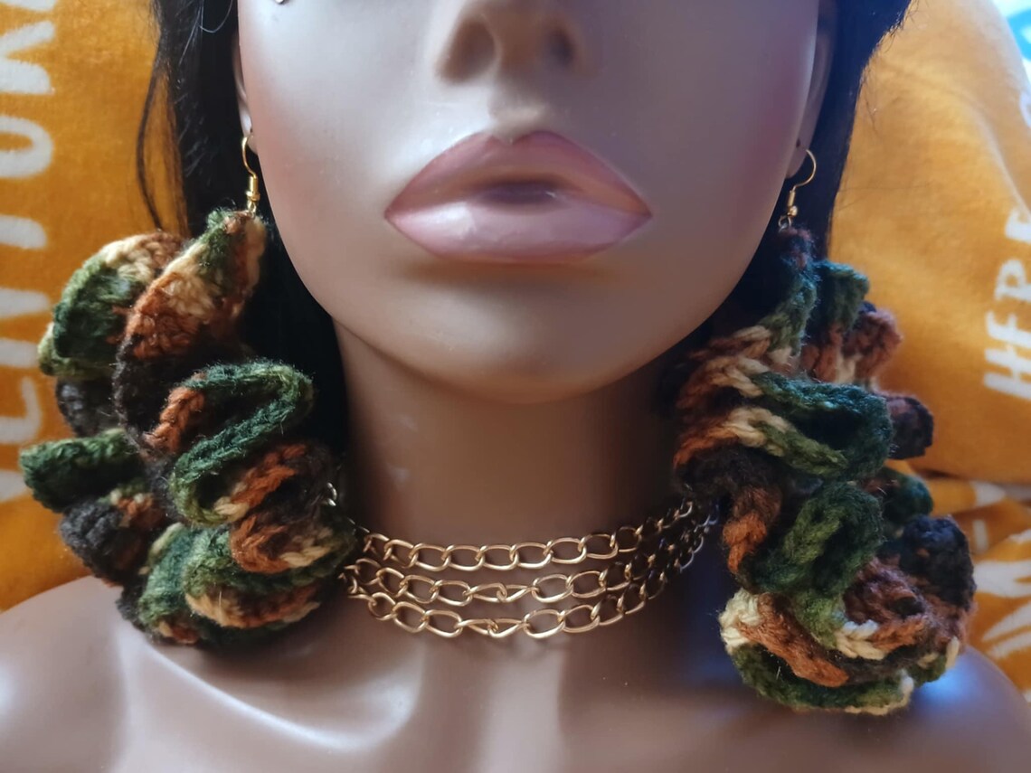 Bold & Bougie Ruffle Earrings Crochet Pattern – PDF Download Only ...
