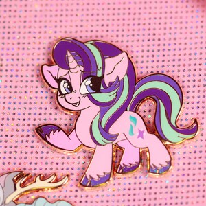 MLP Pins, 2" My Little Pony Enamel Pin, Trixie Lulamoon Pin, Starlight Glimmer Pin, Discord Pin ...