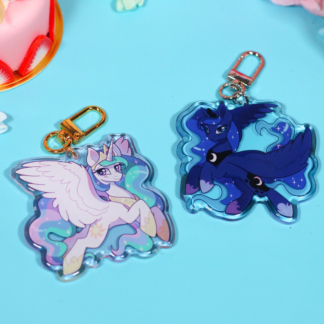 MLP Alicorn Keychains, 2.5 My Little Pony Keychain, Princess Celestia ...