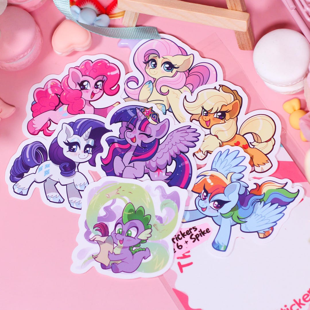 MLP Stickers, 2.5" My Little Pony Sticker Pack, Twilight Sparkle ...