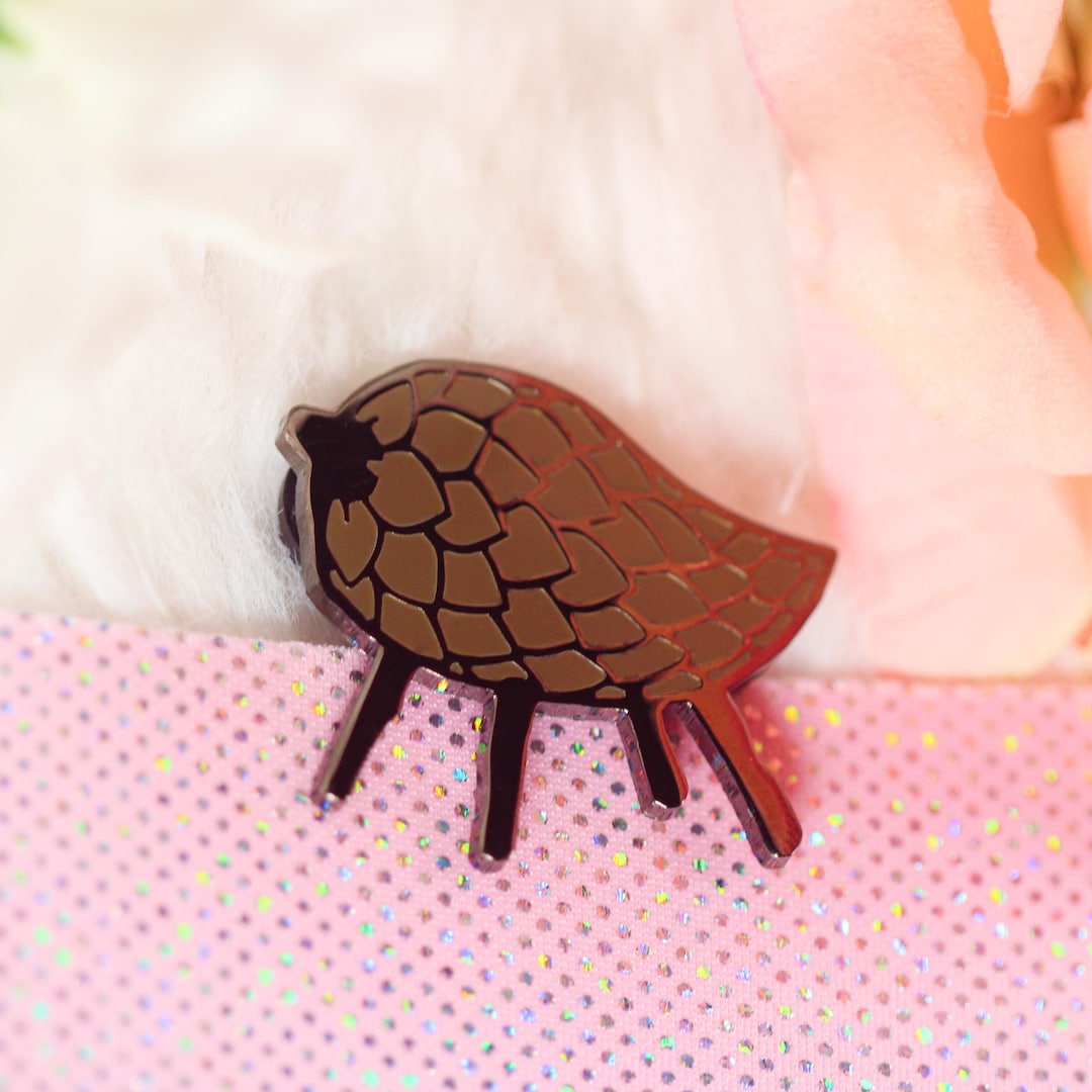 Pinecone Pig Fear & Hunger Enamel Pin, Cute Funger Pin, 1.4" Enamel Pin ...