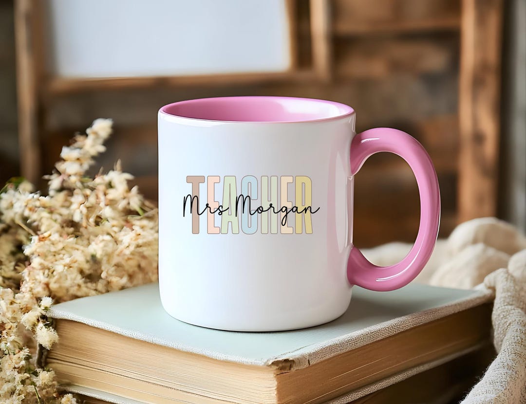 Personalized Teacher Coffee Mug, Perfect Gift for Teachers, Mrs ...