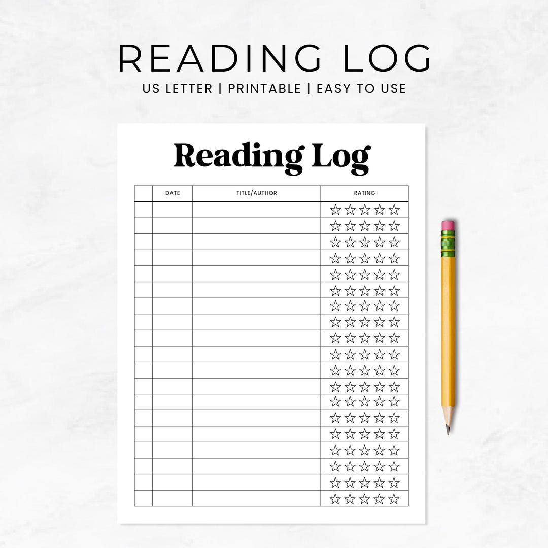 Reading Log Printable, Reading Tracker, Books to Read, Books I've Read ...
