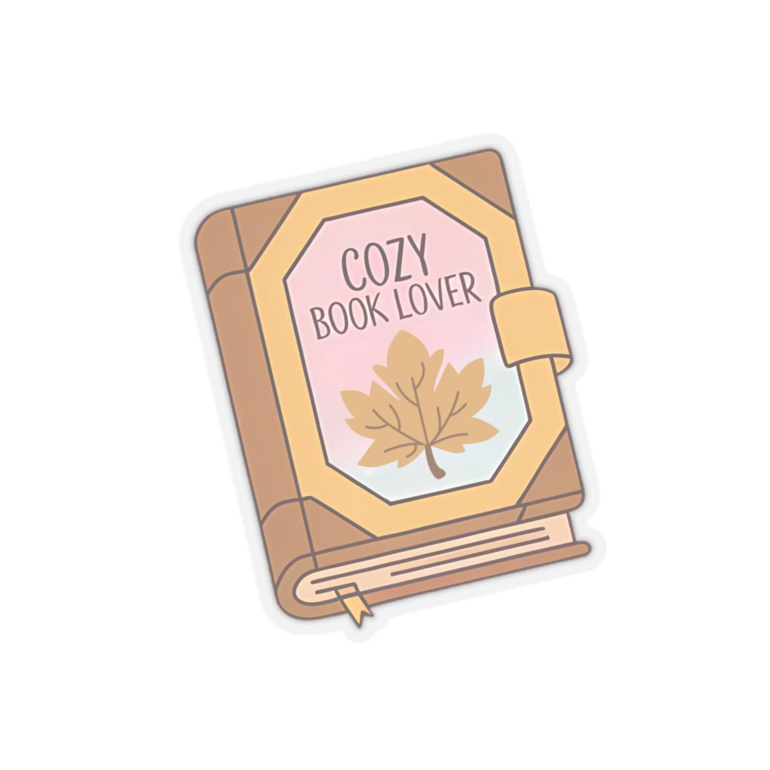 Cozy Book Lover Kiss-cut Stickers, Cute Book Lover Stickers, Gift for ...
