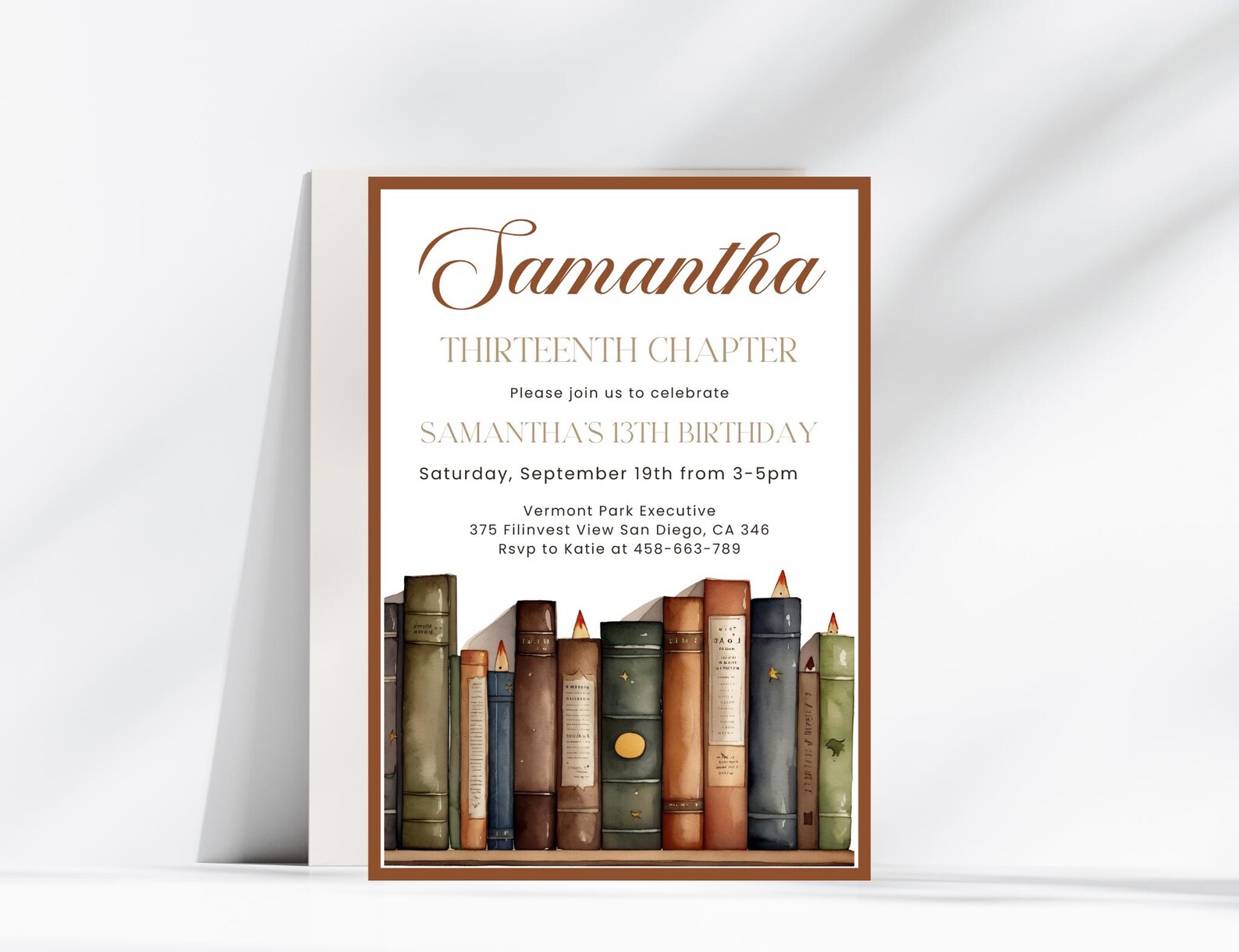 Book Birthday Invitation Template Link, Literature Party Book Club ...