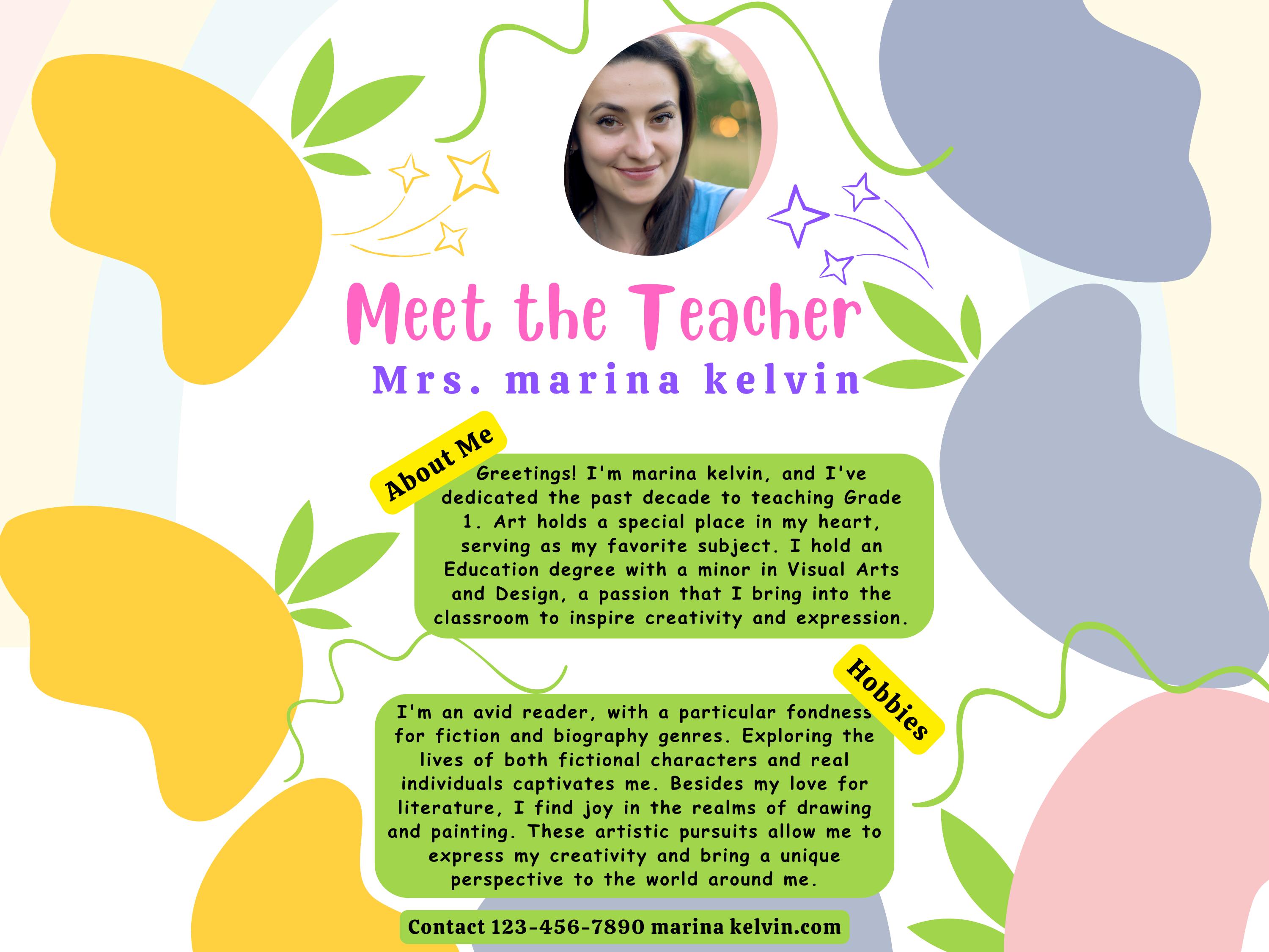 Meet the Teacher Template Meet Theteacher Kindergarten Letter Meet the ...