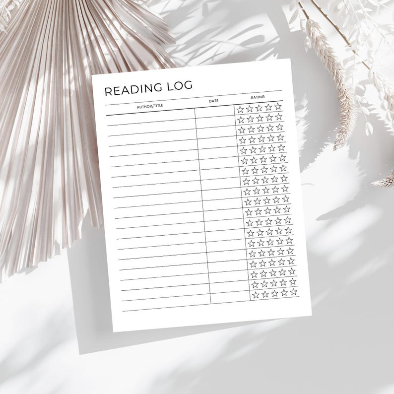 Reading Log Printable, Reading Tracker, Books to Read, Books I've Read ...