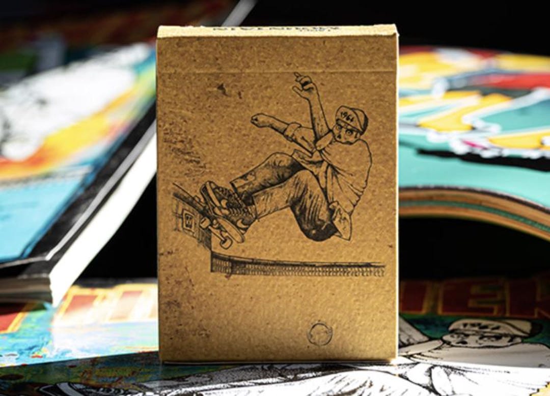 Lance Mountain Skating Skeletons Playing Cards | Skull Art | Skateboard ...