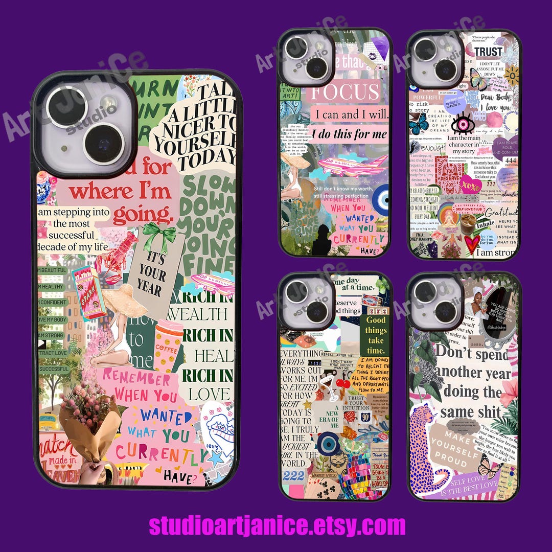 Positive Energy QUOTES Phone Case for iPhone 16 15 14 13 12 11 / Case ...