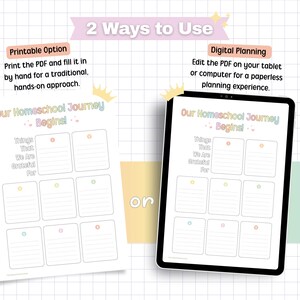 Printable Homeschool Journey Reflection Template, Digital Planner for ...