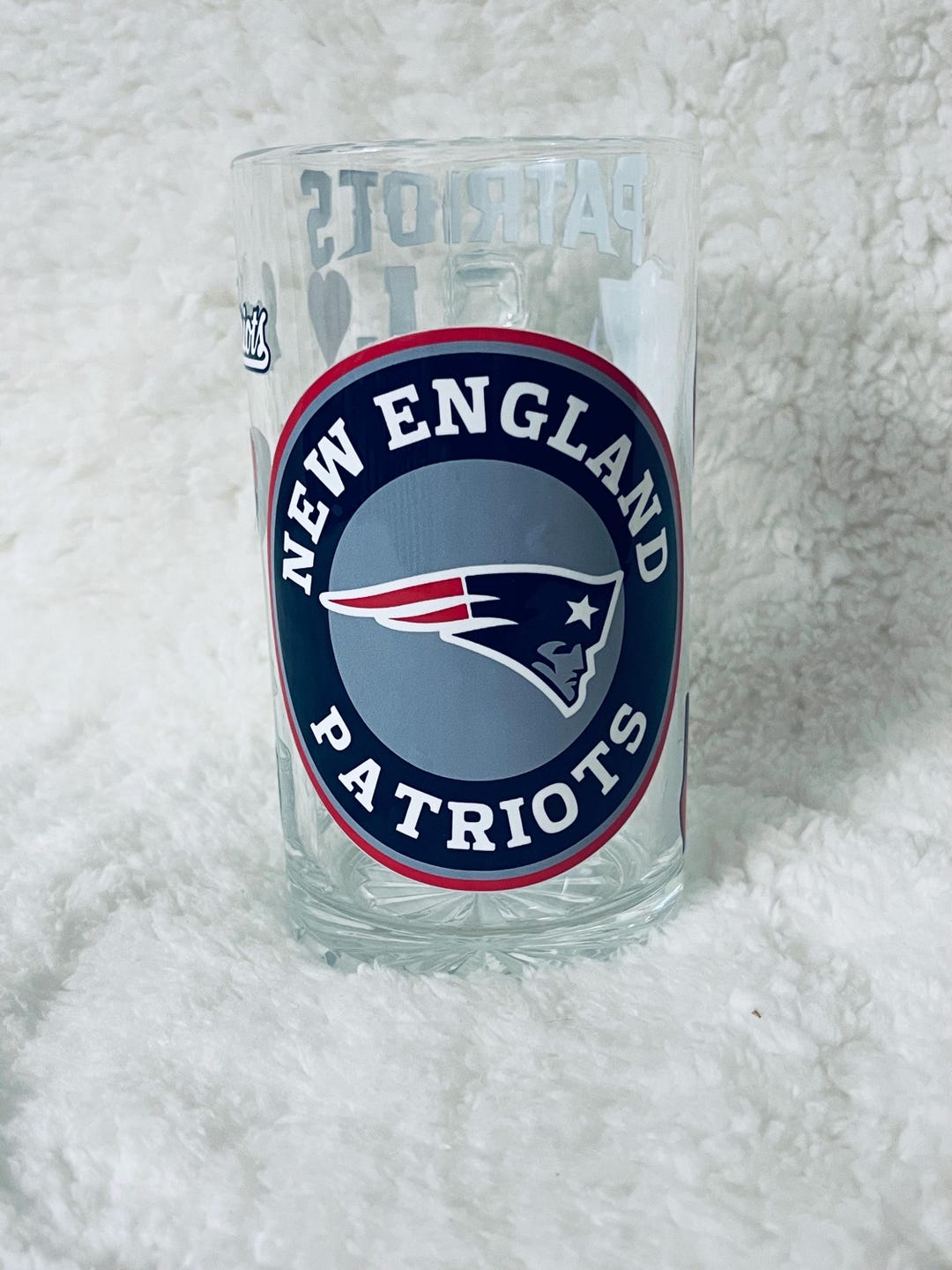 Football, Sports, Beer Mug, Glass, Nfl, Teams, Homemade, Patriots - Etsy