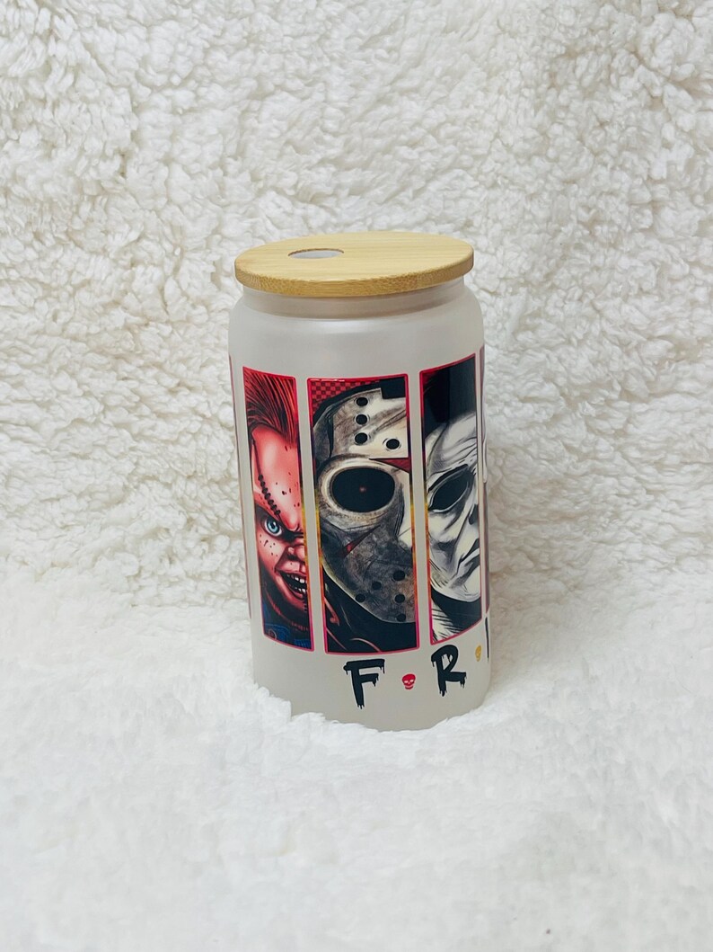 Halloween, Horror, Friends, Libby Glass Cups, Beer Can Glass, Chucky ...