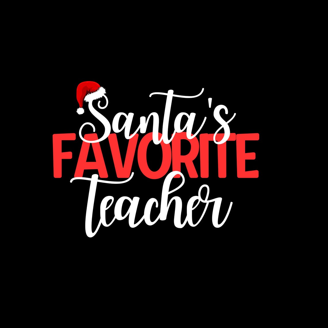Teacher Christmas PNG | Teacher Christmas Designs | School Holiday ...