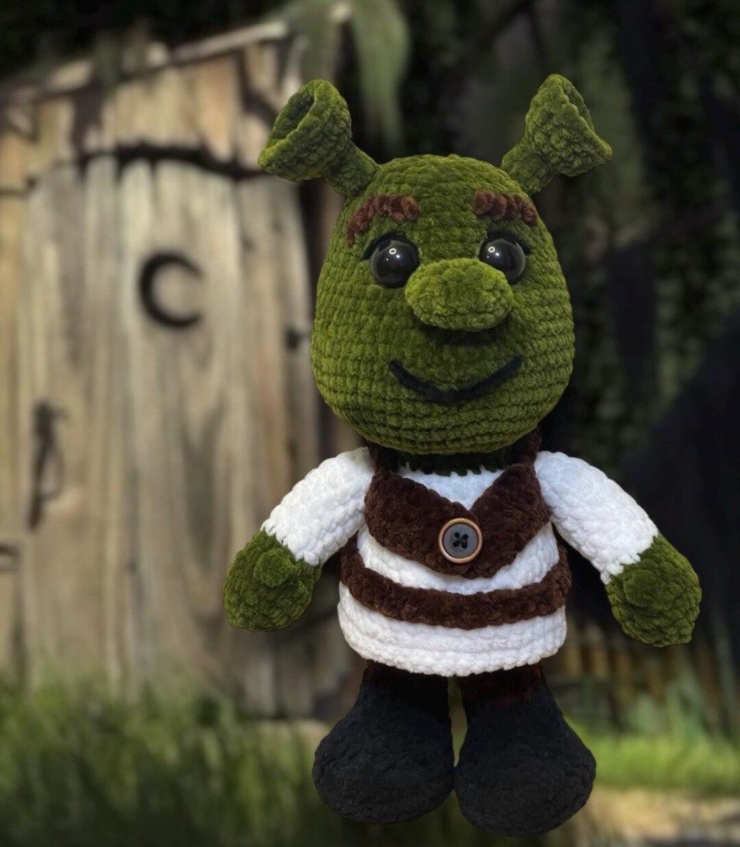 Handmade: Soft Toy - Shrek Made of Plush Yarn - Etsy