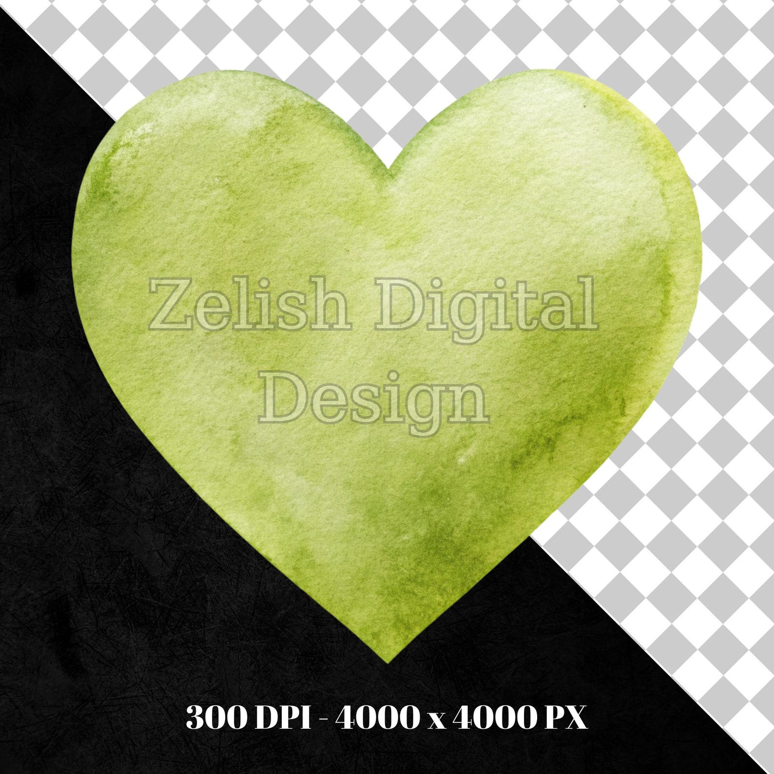 Watercolor Pastel Hearts Clipart: Valentine's Day PNG Bundle (digital ...