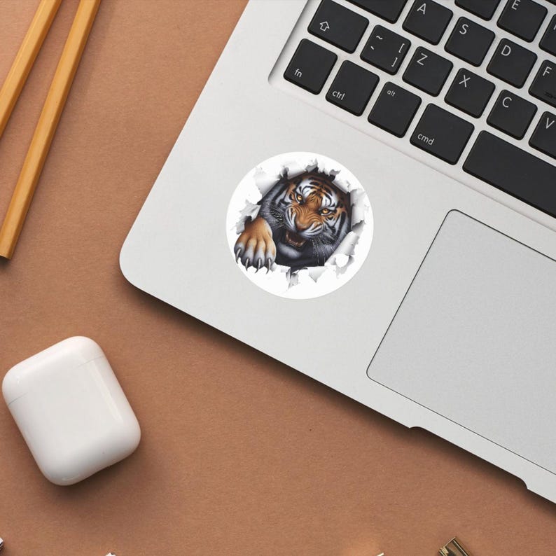3D Tiger Scratch PNG: Ferocious Claw Rip - Sublimation Design, Digital ...