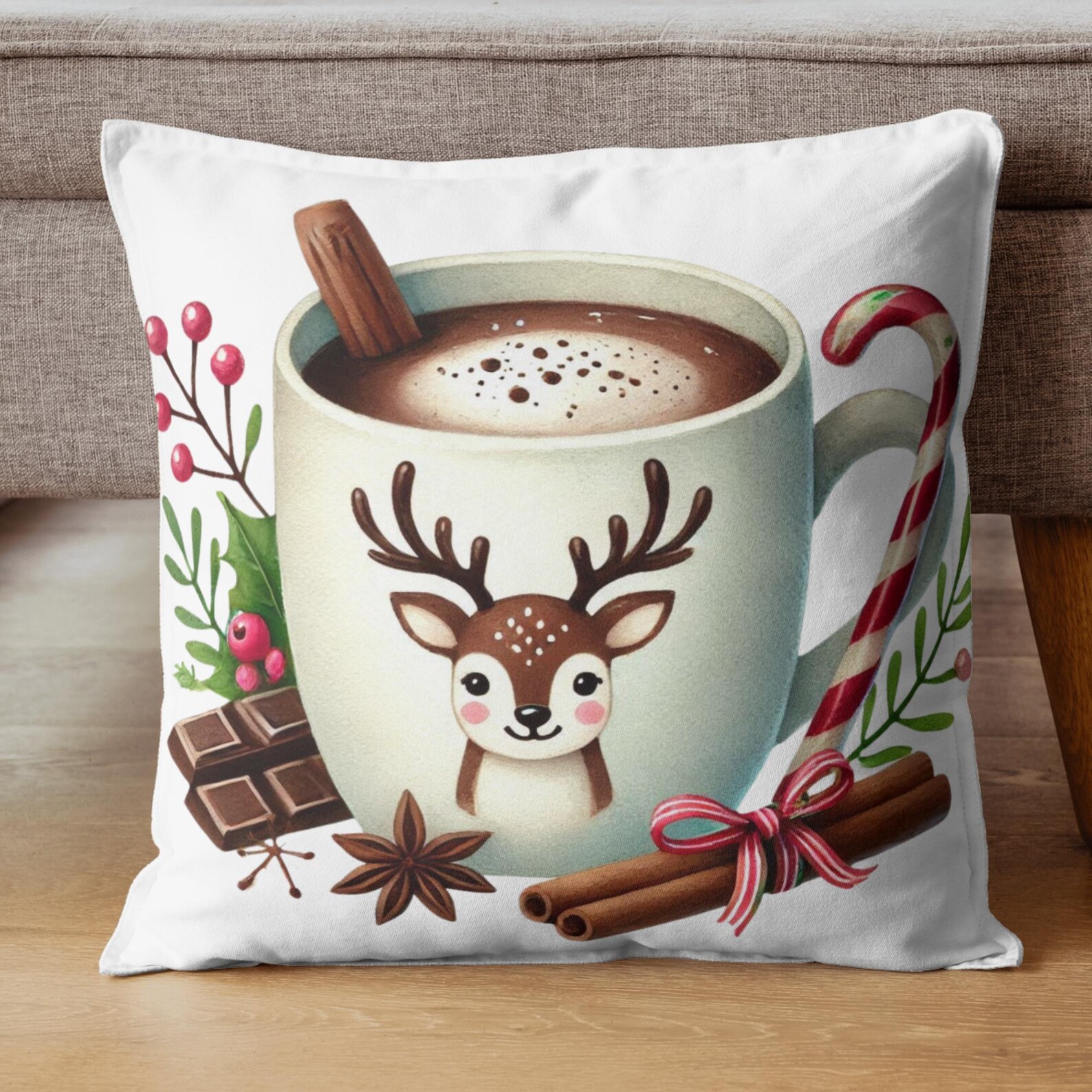 Watercolor Christmas Hot Chocolate Clipart Bundle, 33 Png Images ...