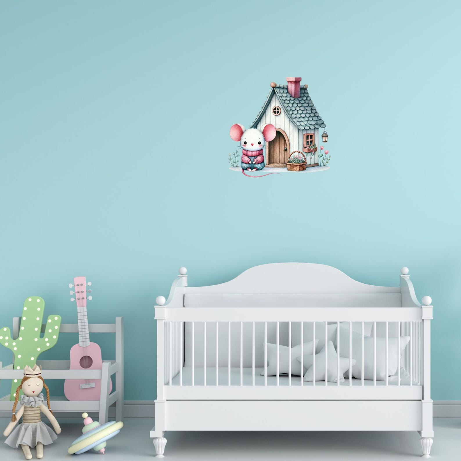 Watercolor Mouse House Clipart: Whimsical PNG Bundle (digital Download ...