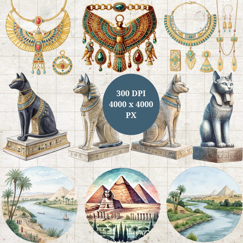 Watercolor Ancient Egypt Clipart, 66 Transparent Png, Eye of Horus ...