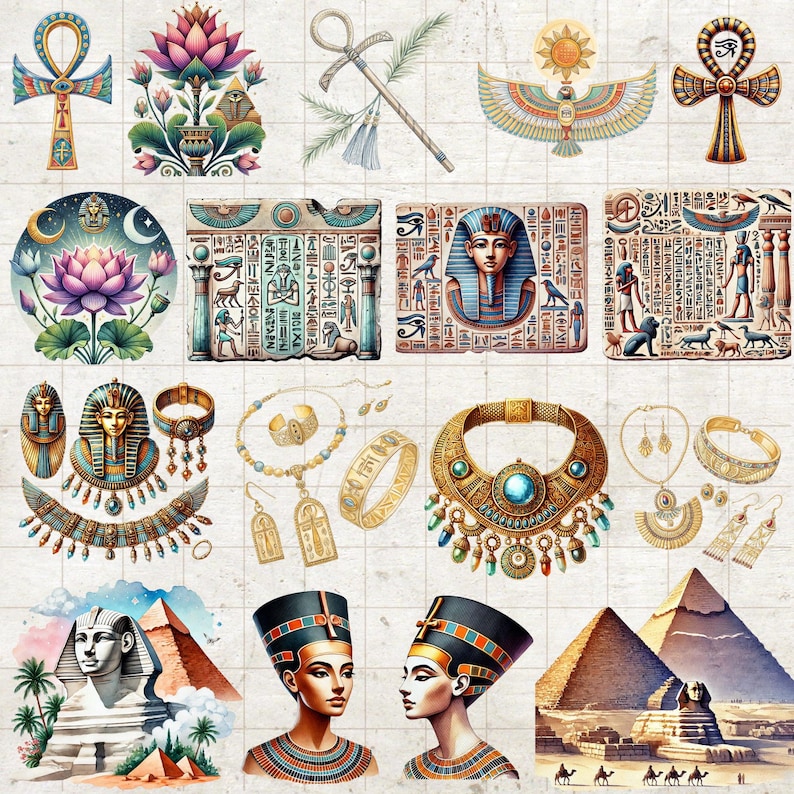 Watercolor Ancient Egypt Clipart, 66 Transparent Png, Eye of Horus ...