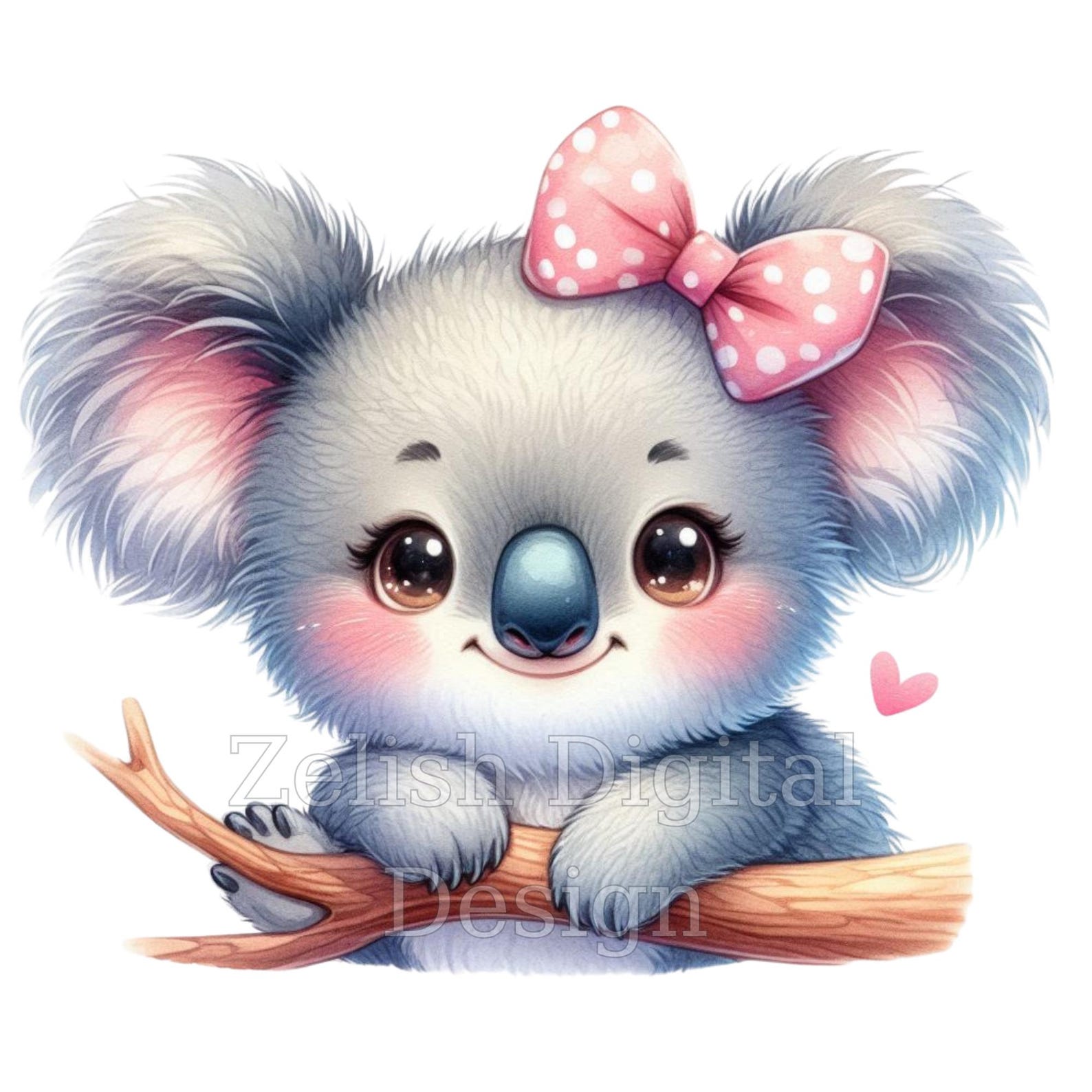 Watercolor Baby Koala Clipart Bundle: Nursery Art (digital Prints) - Etsy