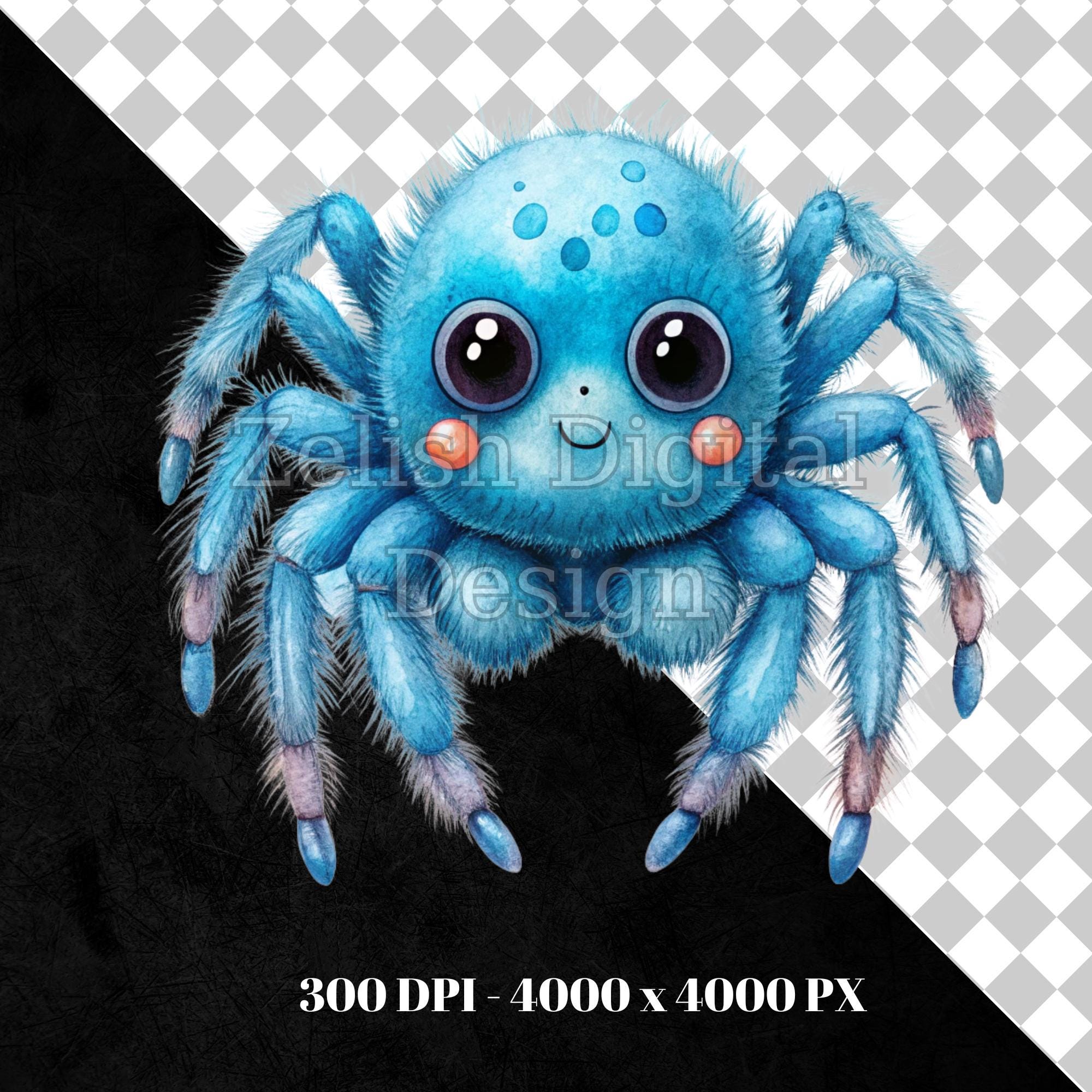 Cute Spider Clipart Bundle, 10 Transparent Png, Adorable Spider ...