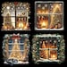 Christmas Window Clipart Bundle: Festive PNG Illustrations (digital ...