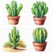 Watercolor Cactus Clipart Bundle: Desert Floral Illustrations (PNG ...