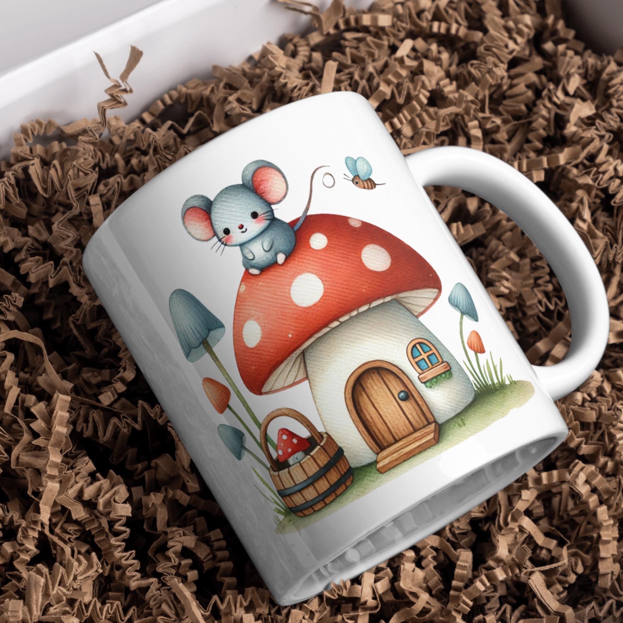 Watercolor Mouse House Clipart: Whimsical PNG Bundle (digital Download ...