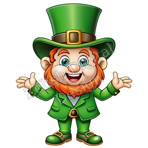 Funny Leprechaun Clipart Bundle: St. Patrick's Day PNG (digital ...