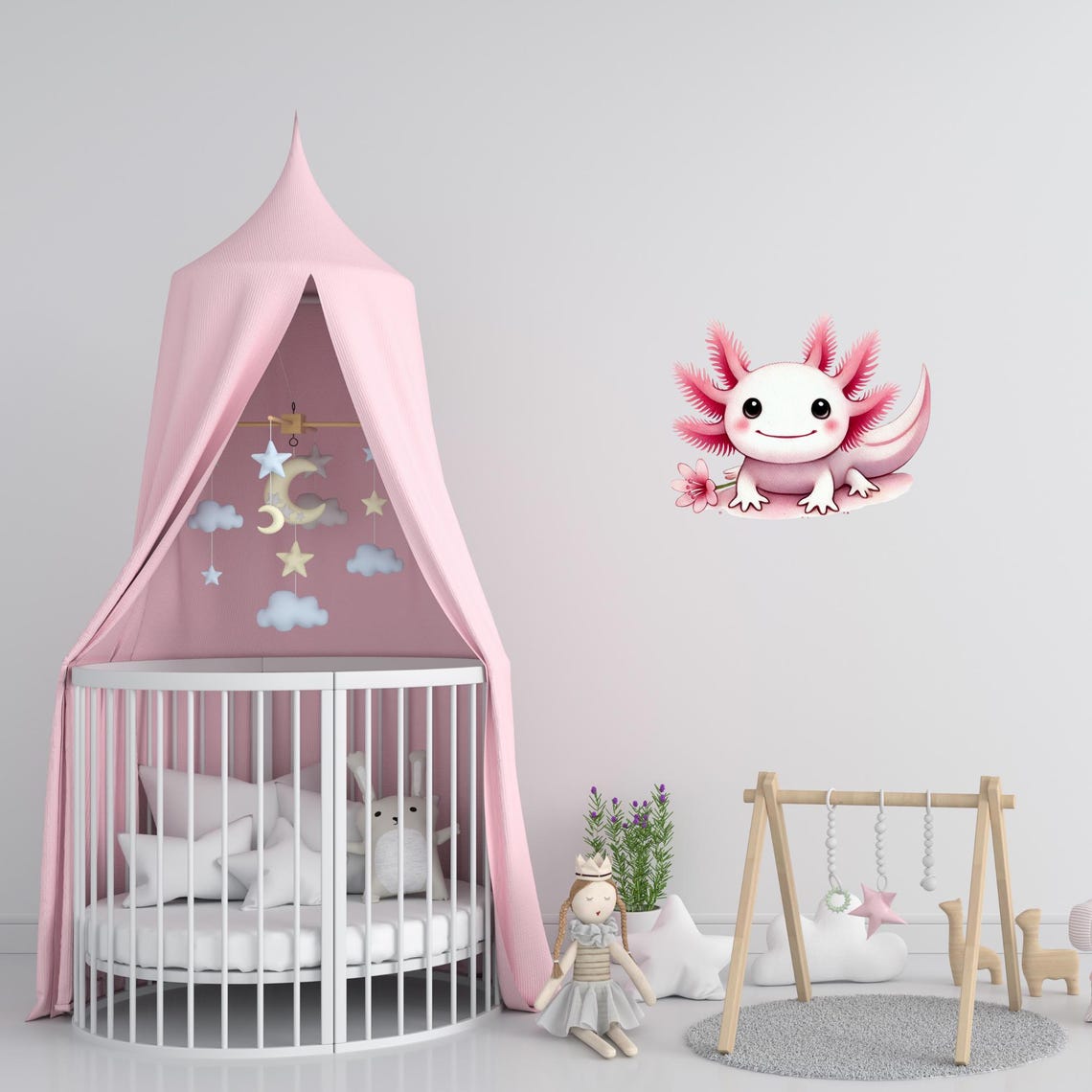 Cute Axolotl Clipart Bundle, Axolotl Illustrations, 20 Transparent Png ...