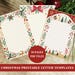 Christmas Letter Papers: Festive Holiday Designs (PDF Download) - Etsy