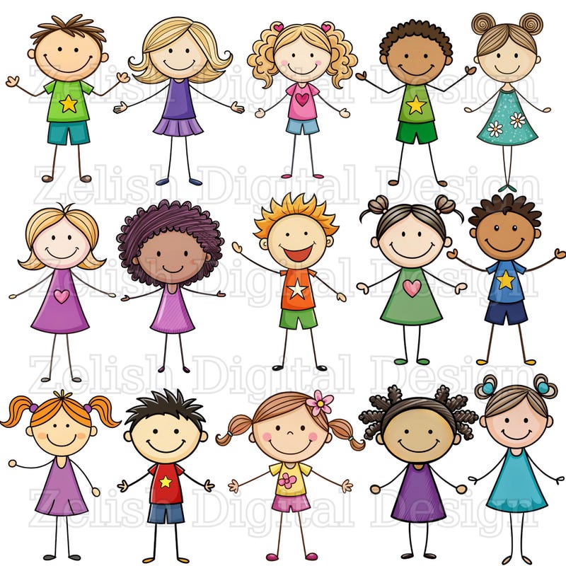 Dog Stick Figure Stickers - Etsy