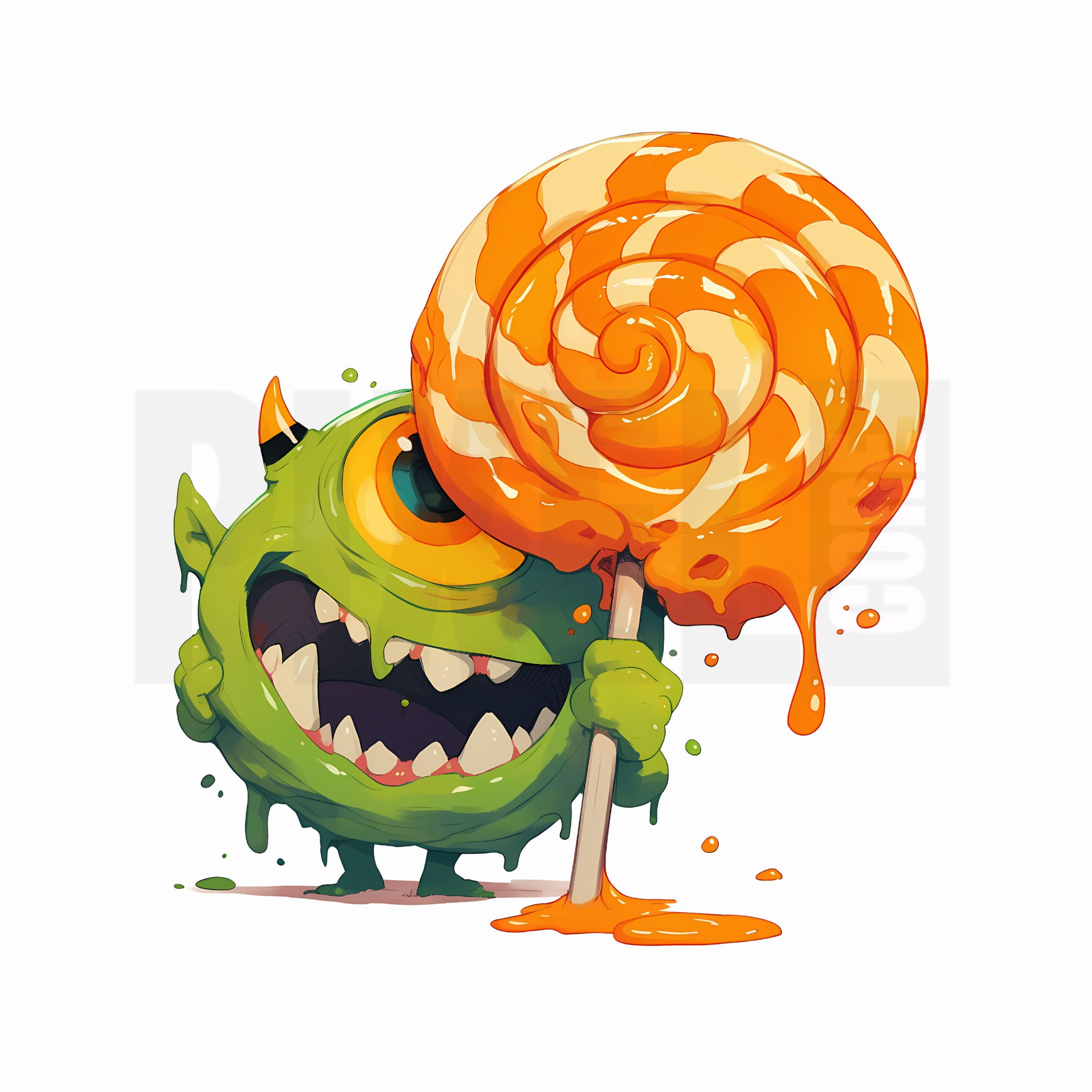12 Quirky Green Gooey Monster Clipart, PNG, Slime Creature, Spooky ...