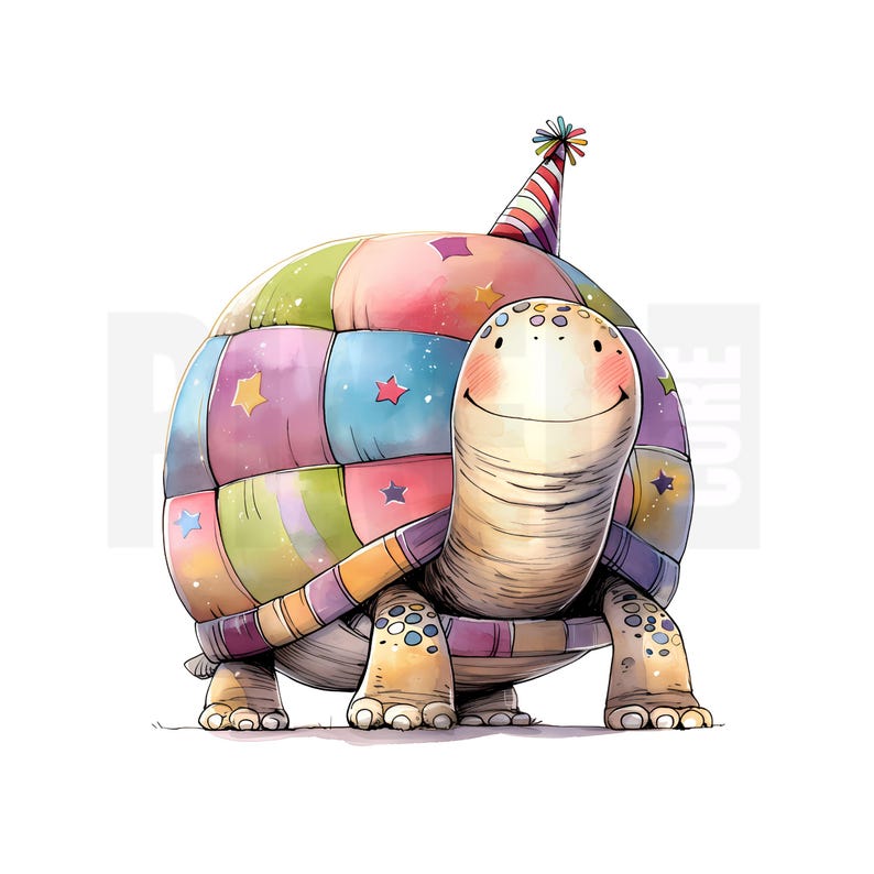 13 Quirky Turtle Clipart, PNG, Whimsical Turtle Cartoon Animal ...
