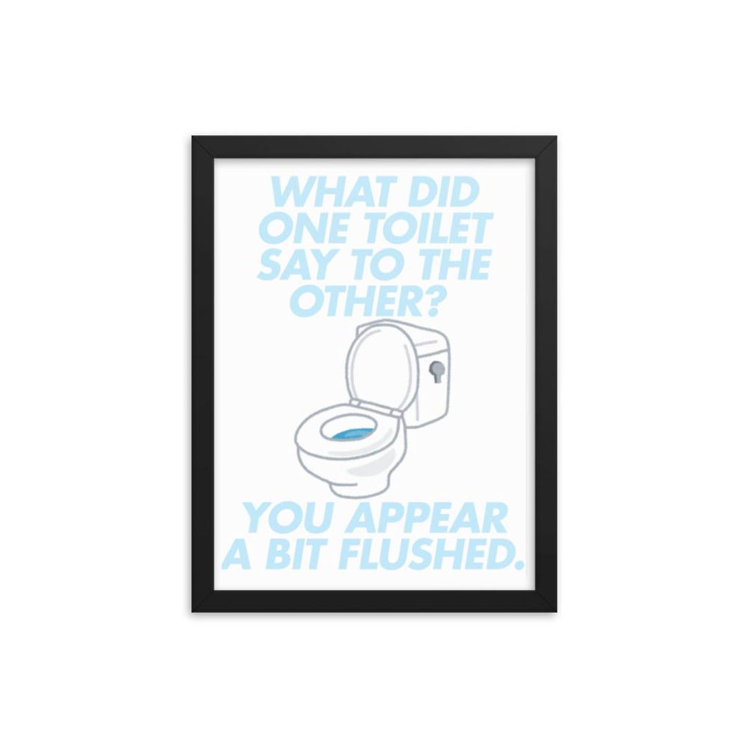 A Funny Framed Toilet Dad Joke Gift for Toilet Enthusiasts and Fathers ...