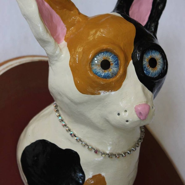 Ceramic Calico Cat - Etsy