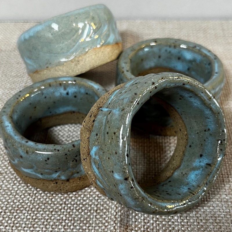Ceramic Napkin Rings - Etsy