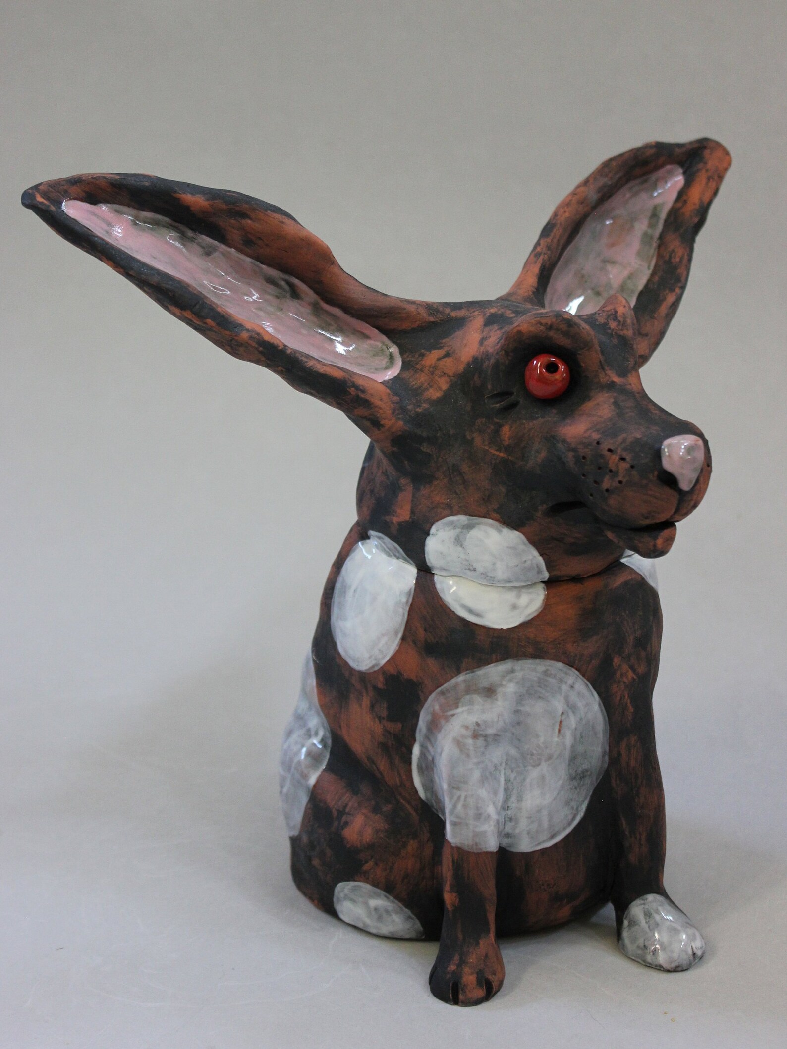 Spotted Rabbit Jar Ceramic Rabbit Vase Ceramic Bunny Jar - Etsy