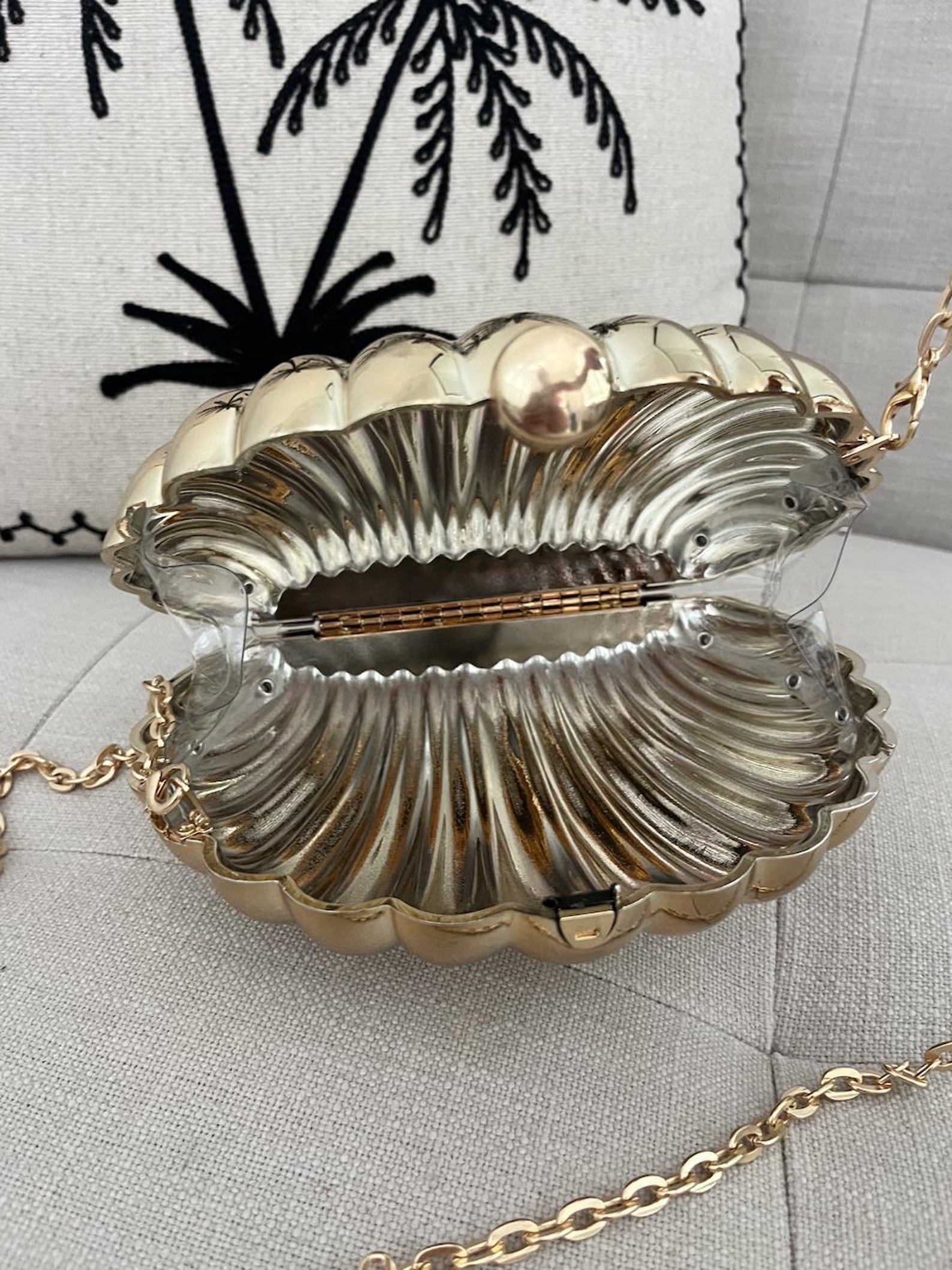 Seashell Clam Clutch, Seashell Bag, Beach Bag, Ocean Shoulder Bag ...
