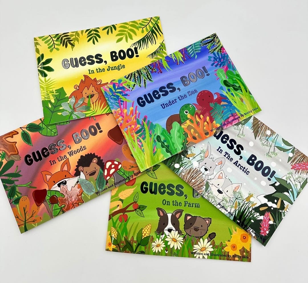 Guess,boo! Full Set of Children's Books. Rhyming, Guessing Adventures ...